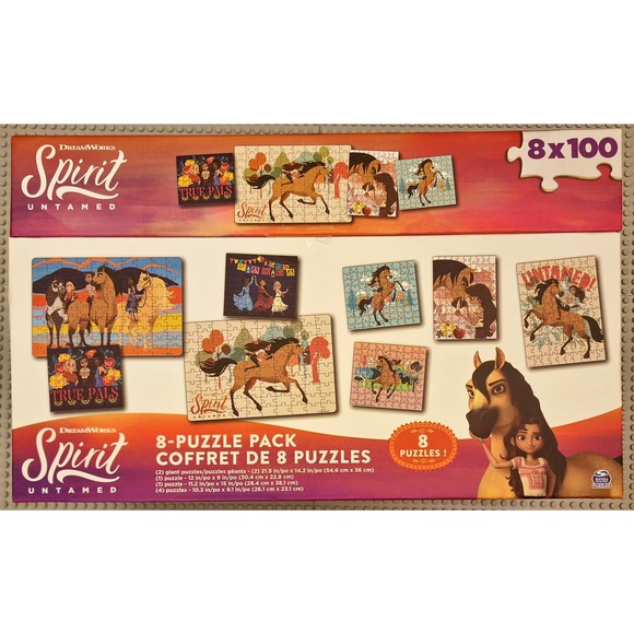 Spin Master | Games | Dreamworks Spirit Untamed 8pack 0piece Puzzles ...